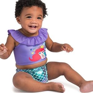 Disney | Swim | Brand New Disney Baby Girl Ariel 2pc Bathing Suit ...